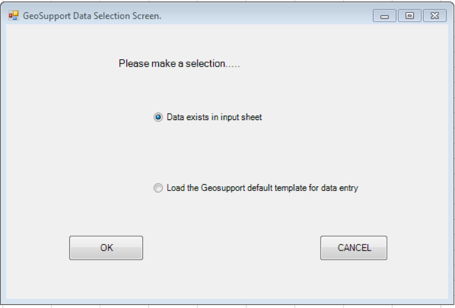 Appendix 18: GeoExcel Application - DCP